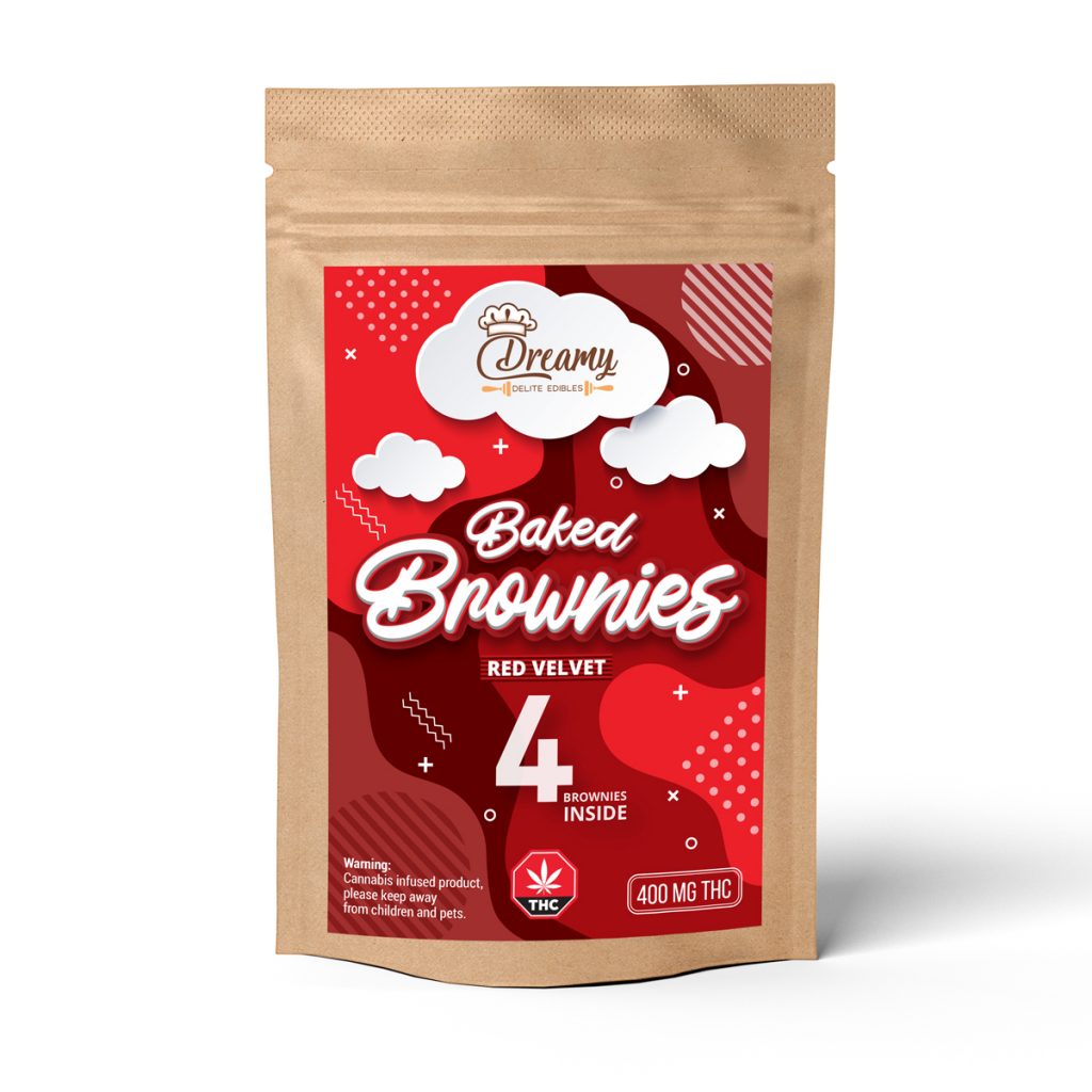 Dreamy Delite Red Velvet Brownies 400MG THC | Buy Weed Online | Online ...