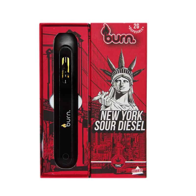 Burn - New York Sour Diesel Mega Sized 2ml Disposable Vape
