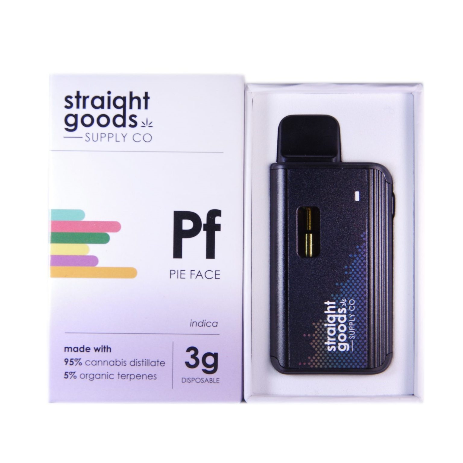 Straight Goods Supply Co. Disposable Pen (3G) - Pie Face | Buy Weed ...