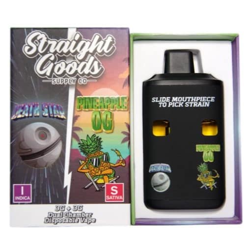 Straight Goods Dual Chamber Vape – Death Star + Pineapple OG (3 Grams ...