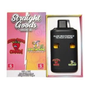 Straight Goods Dual Chamber Vape – Strawberry Mimosa + Birthday Cake (3 ...