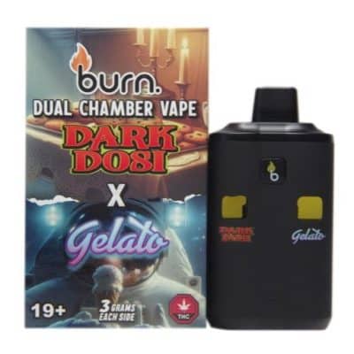 6 Gram Dual Chamber Burn Disposable Vape – Dark Dosi + Gelato (3+3 Gram ...