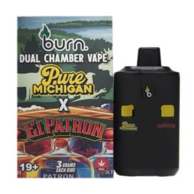 6 Gram Dual Chamber Burn Disposable Vape – Pure Michigan + El Patron (3 ...