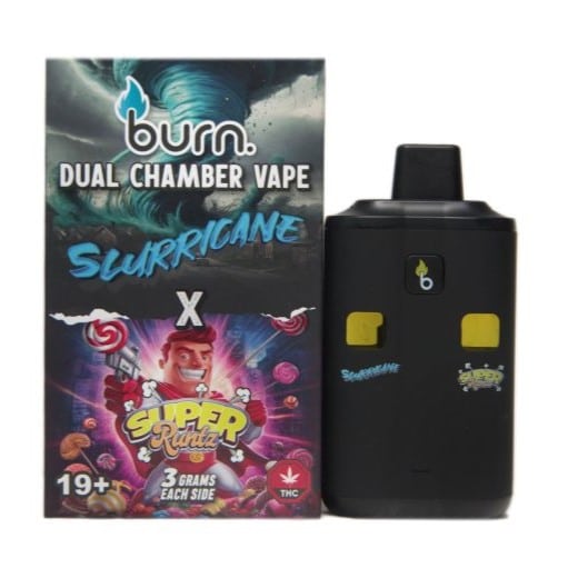 6 Gram Dual Chamber Burn Disposable Vape – Slurricane + Super Runtz (3 ...