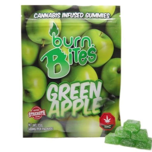 Burn Bites – Green Apple 500mg | Buy Weed Online | Online Dispensary