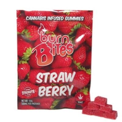 Burn Bites – Strawberry 500mg | Buy Weed Online | Online Dispensary