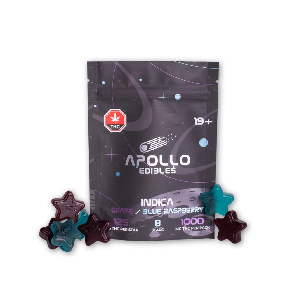 Apollo Edibles – Grape/Blue Raspberry Indica – 1000mg | Buy Weed Online ...