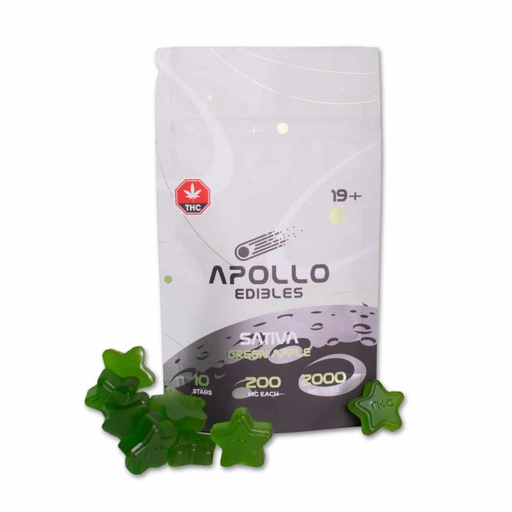 Apollo Edibles - Green Apple Sativa - 2000mg | Buy Weed Online | Online ...