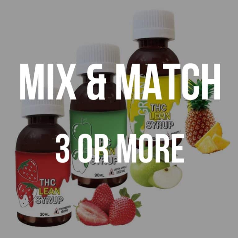 3+ THC Lean Syrup - Mix & Match | Buy Weed Online | Online Dispensary